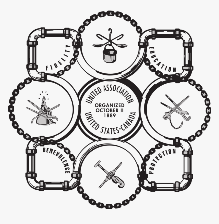 Ua Plumbers And Pipefitters Logo, HD Png Download , Transparent Png ...