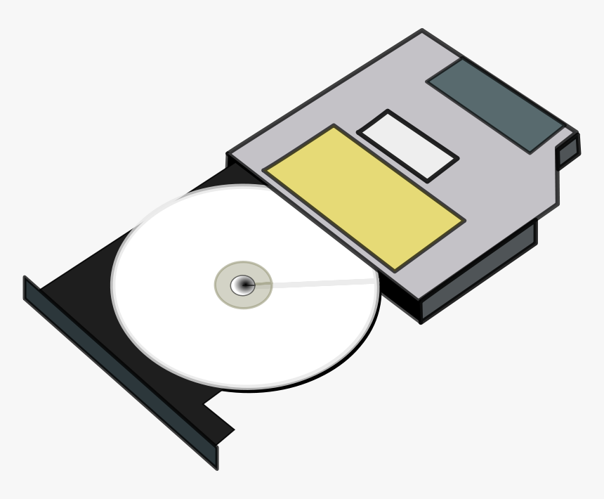 Hd Free Slim Cd - Cd Rom Drive Clipart, HD Png Download , Transparent ...