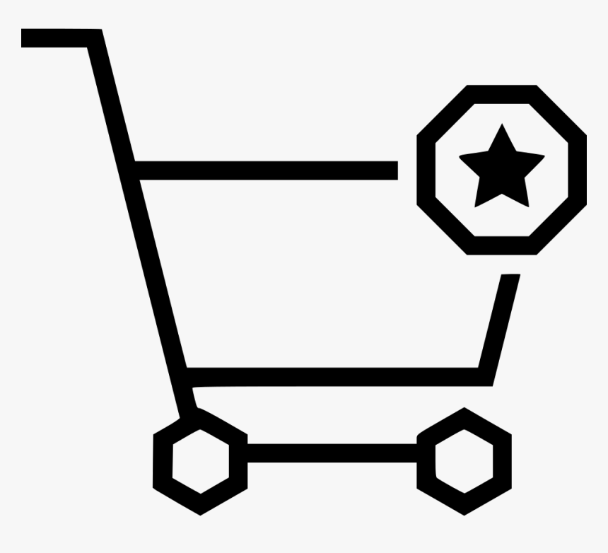 Cart Star Favorite Heart Bookmark Strolley - Shopping Cart, HD Png ...
