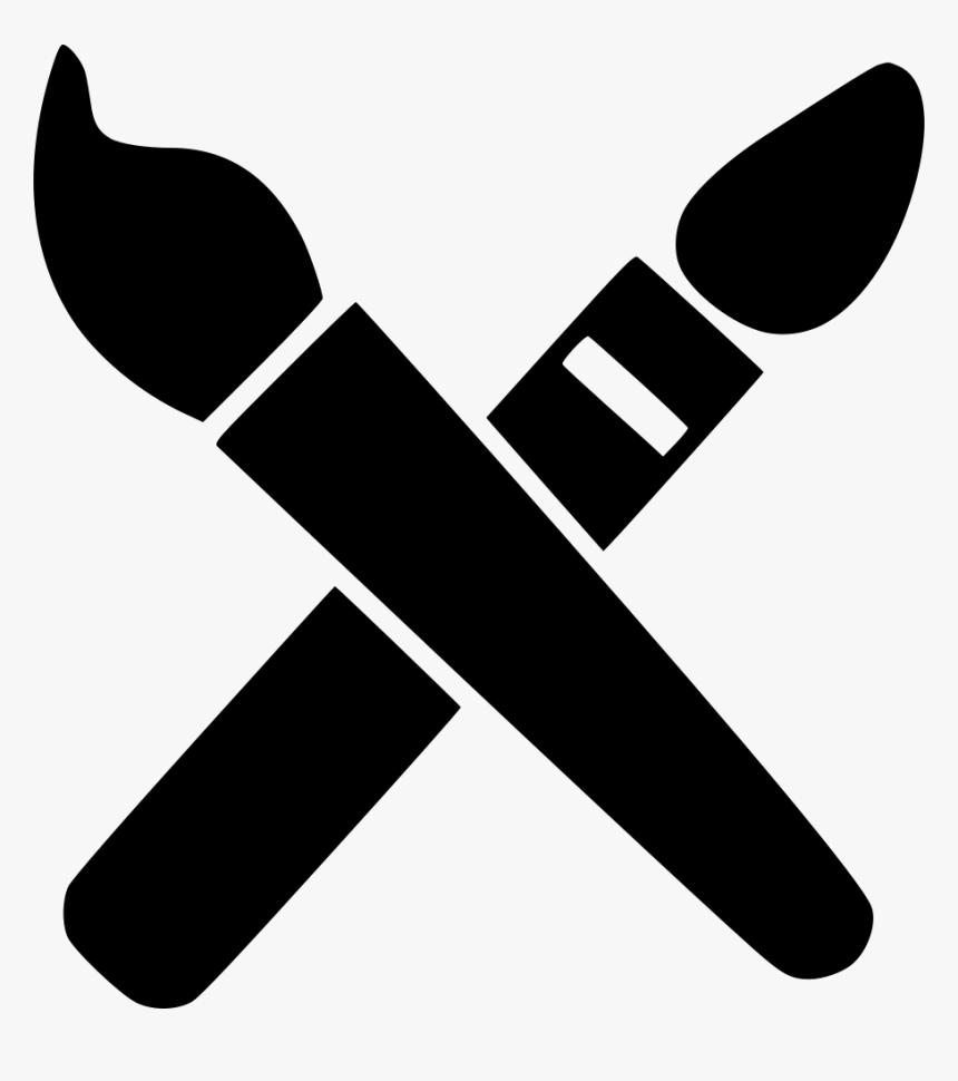 Paintbrush And Pencil Icon