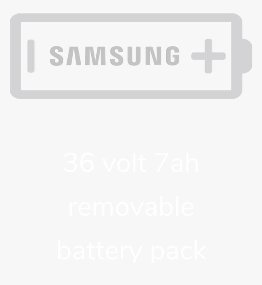 36 V 7ah Removables Battery Pack-7 - Sign, HD Png Download ...