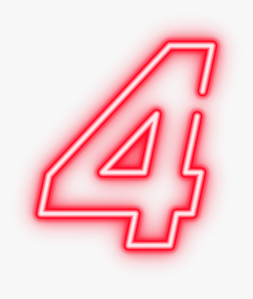 Neon Signs Png -four Red Png Clip, Transparent Png, Png Download ...