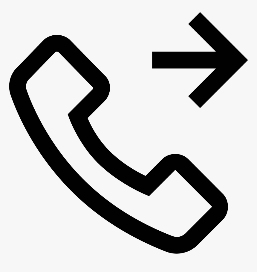 Outgoing Call Icon - Flat Design Arrow Png, Transparent Png ...