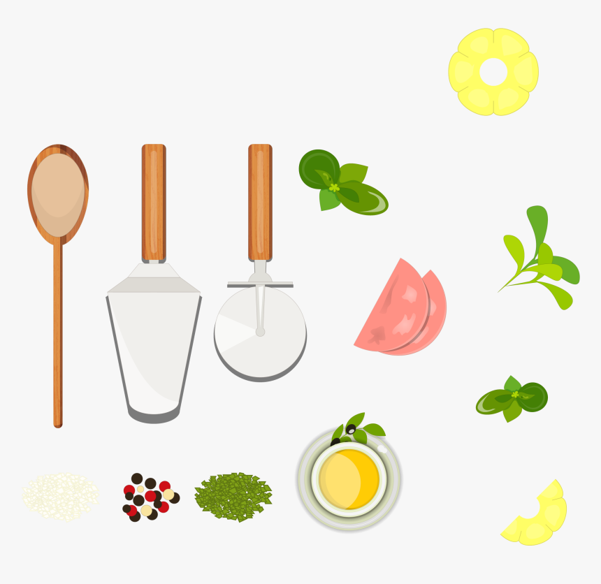 Kitchenware Vector Hand Drawn - Watercolor Kitchen Png, Transparent Png ...