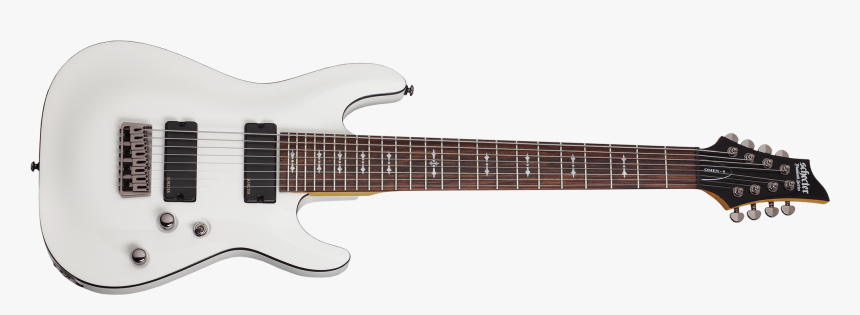 Schecter 8 String Guitar, HD Png Download , Transparent Png Image - PNGitem