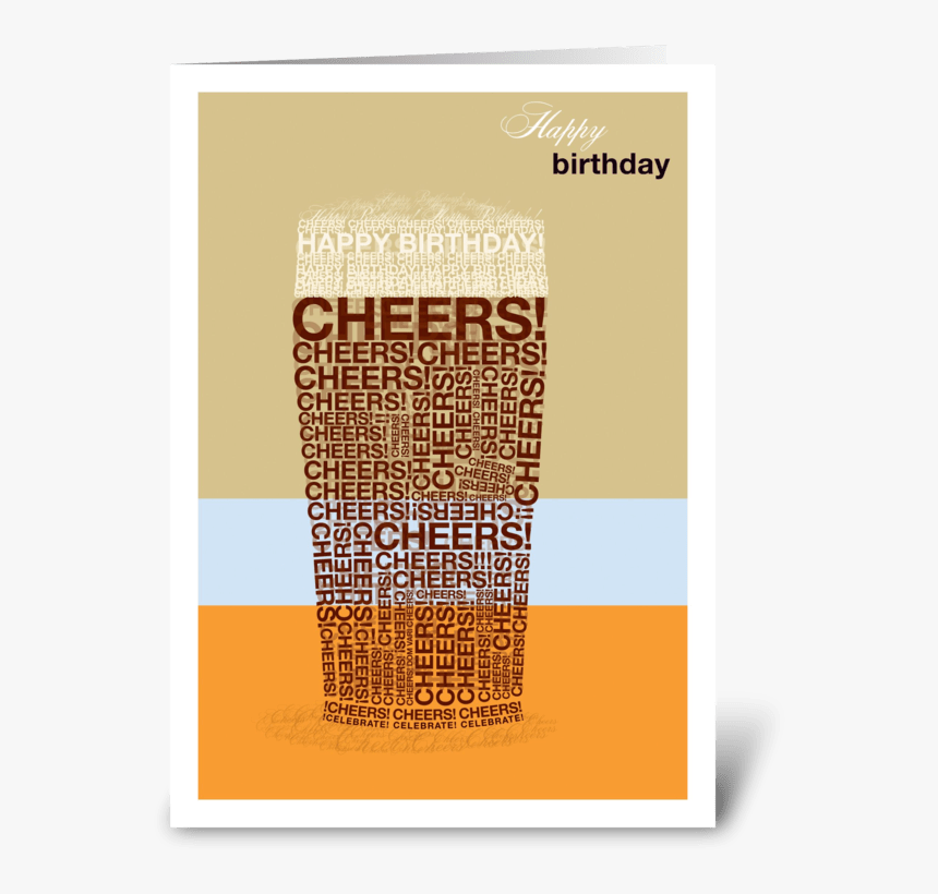 Birthday Beer Greeting Card - Bday Cards With Beer, HD Png Download ...