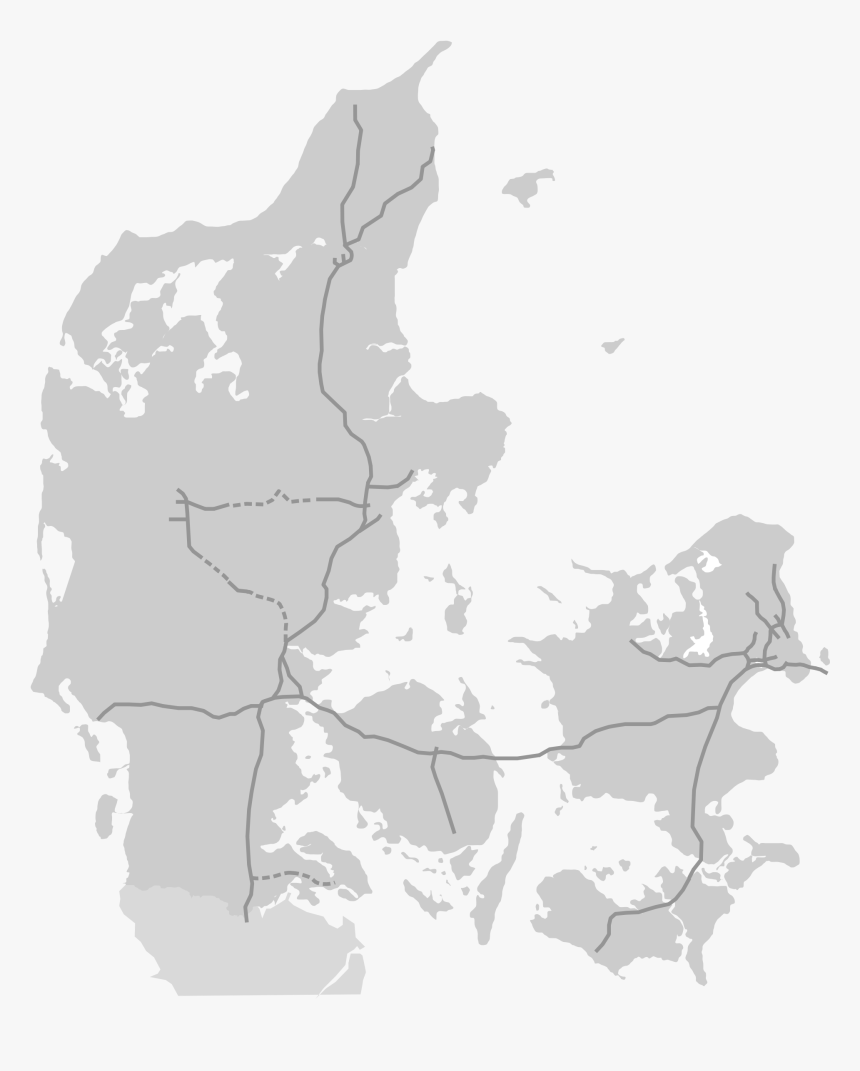 Denmark Map Grey Png, Transparent Png , Transparent Png Image - PNGitem