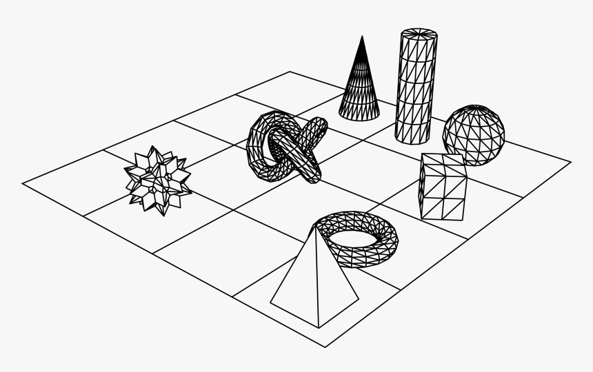 Transparent White Shapes Png - 2d Drawing With Geometry Shapes, Png ...