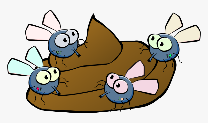 Flies On A Turd - Flies On Poop Clipart, HD Png Download , Transparent ...