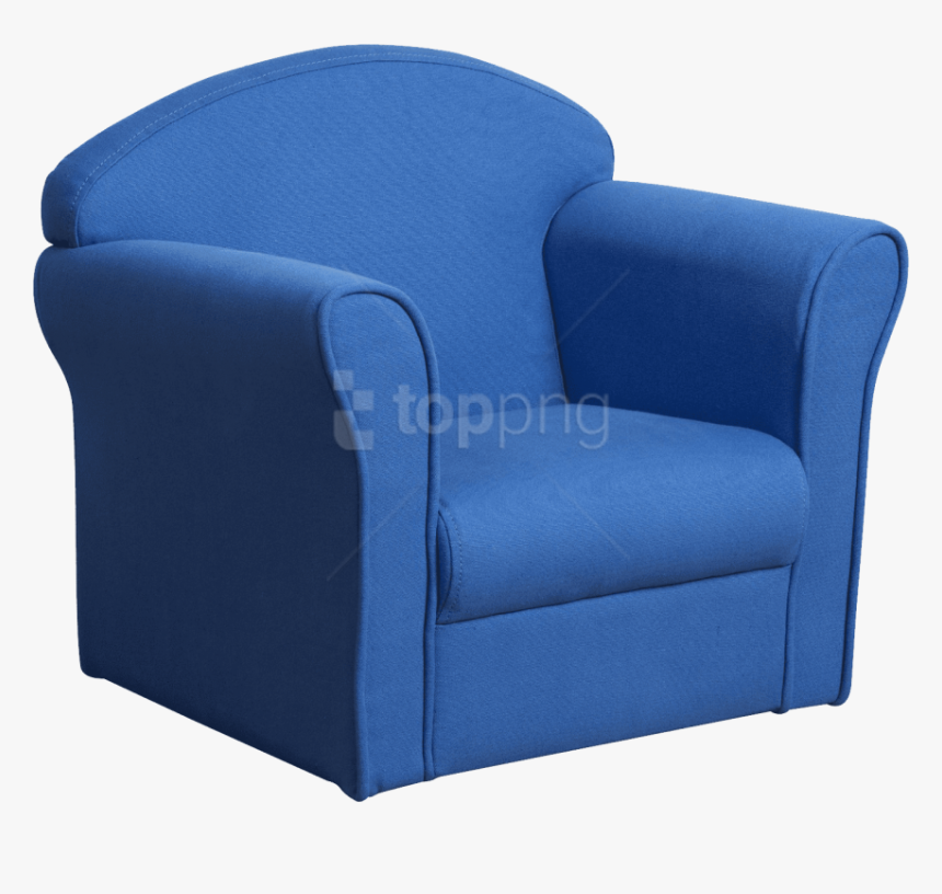 Blue,furniture,club Blue - Armchair Clipart Png, Transparent Png ...