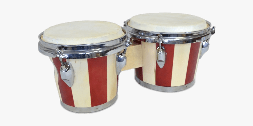 Red And White Striped Bongo Drums - Bongo Drums Png, Transparent Png ...