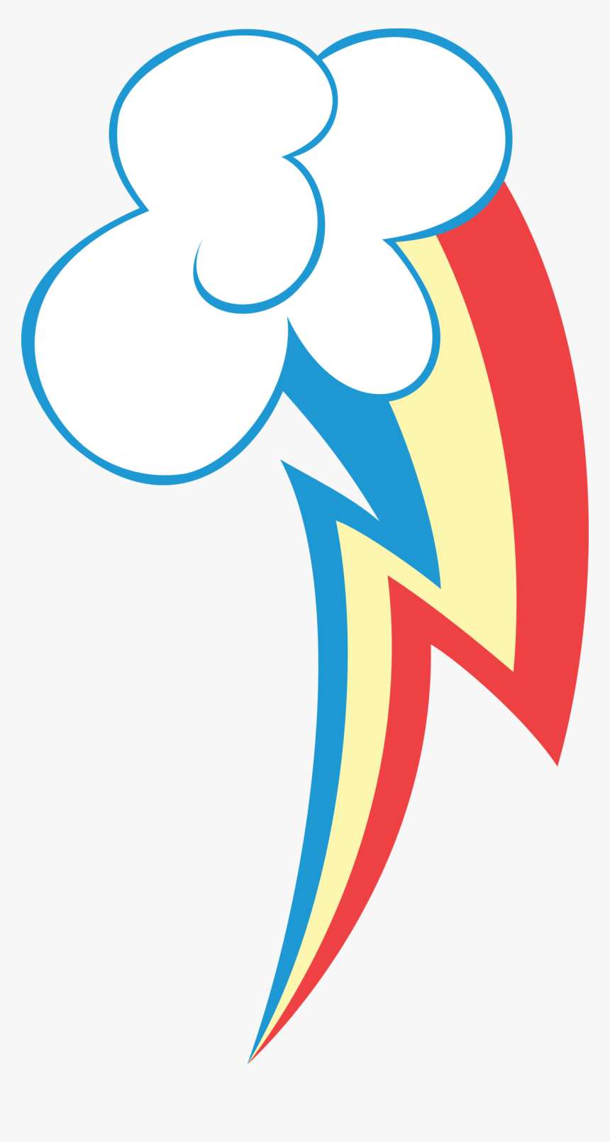 Mlp Rainbow Dash Cutie Mark Base, HD Png Download , Transparent Png ...