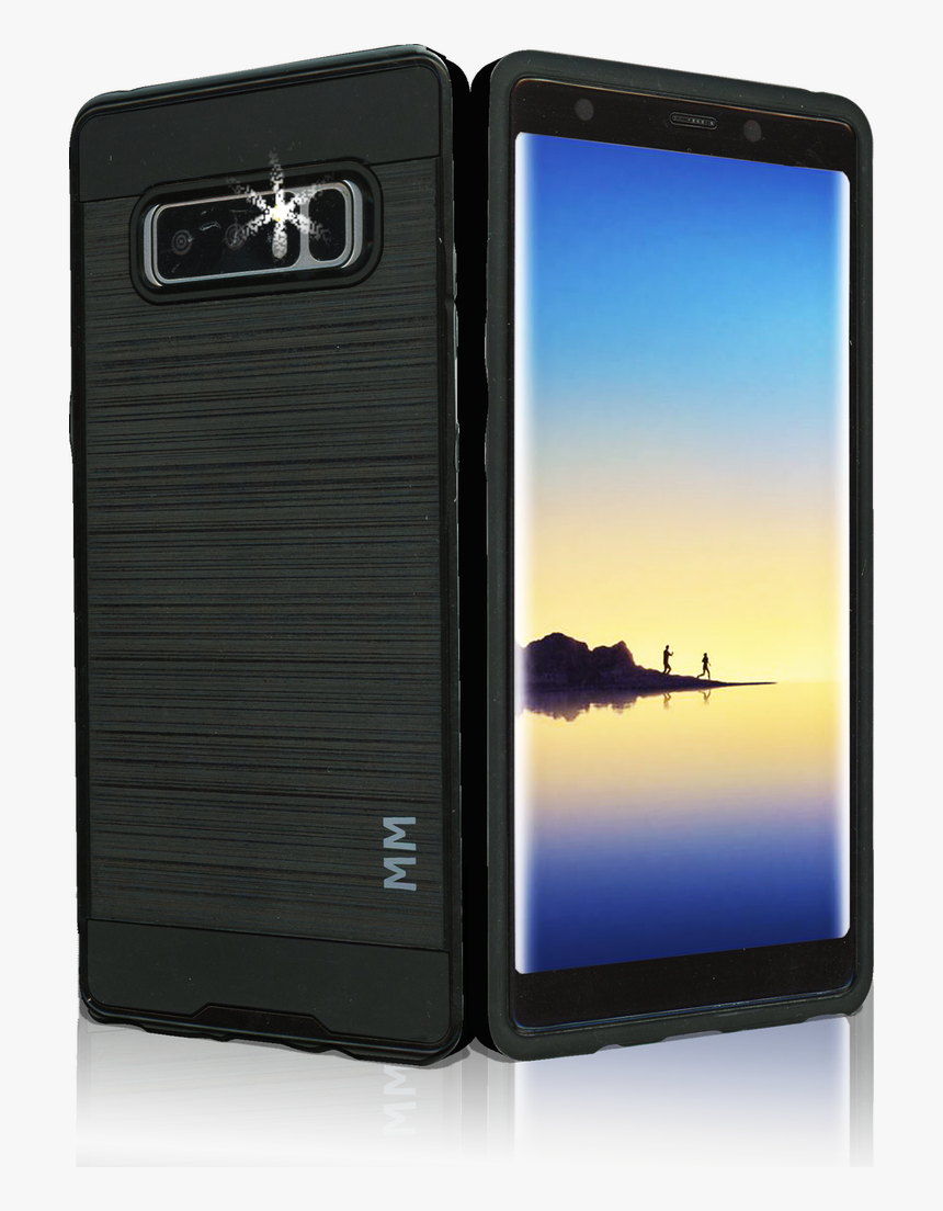Samsung Galaxy Note 8 Mm Slim Dura Metal Finish Black - Iphone, HD Png ...