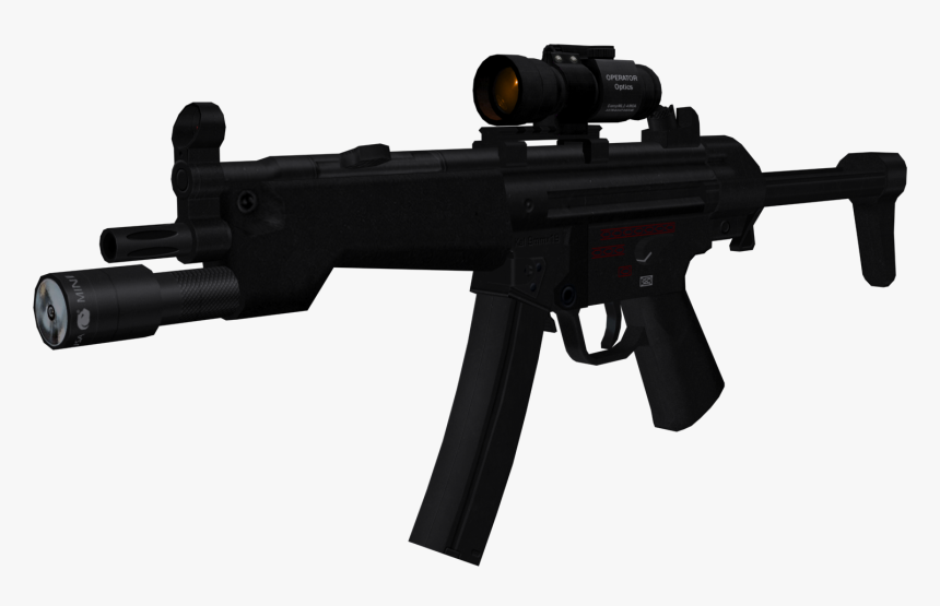 Submachine Gun With Scope, HD Png Download , Transparent Png Image ...