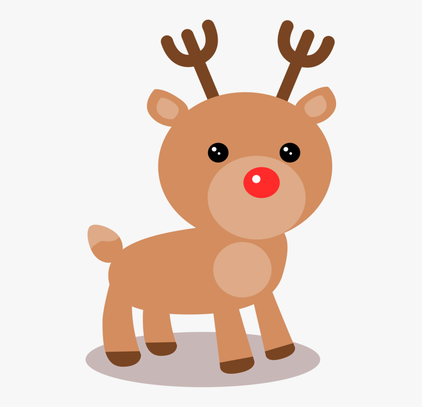Carnivoran,deer,tail - Santa's Reindeer Clip Art, HD Png Download ...