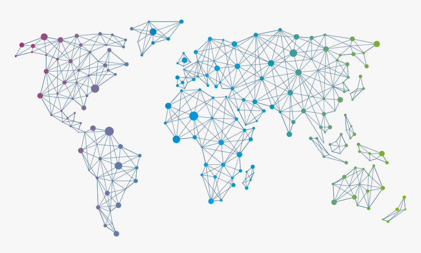 Transparent Blue World Map Png - World Map Tech Png, Png Download ...