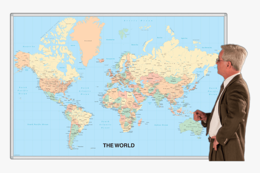 World Map Whiteboard, HD Png Download , Transparent Png Image - PNGitem