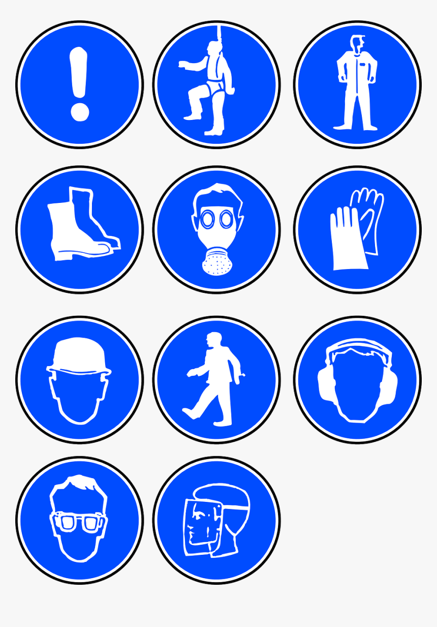 Blue,area,text - Safety Equipment Symbols, HD Png Download ...
