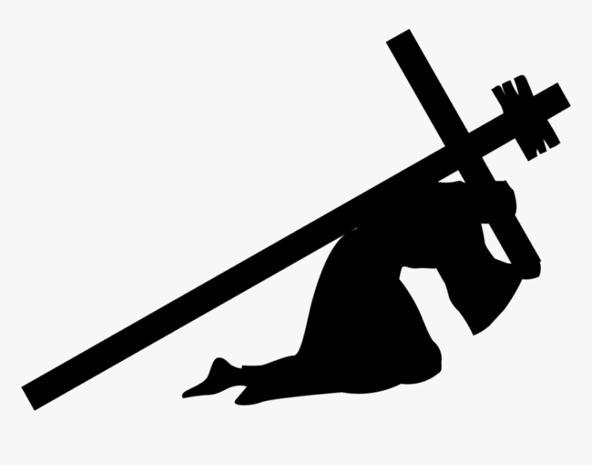 Jesus Carrying Cross Silhouette
