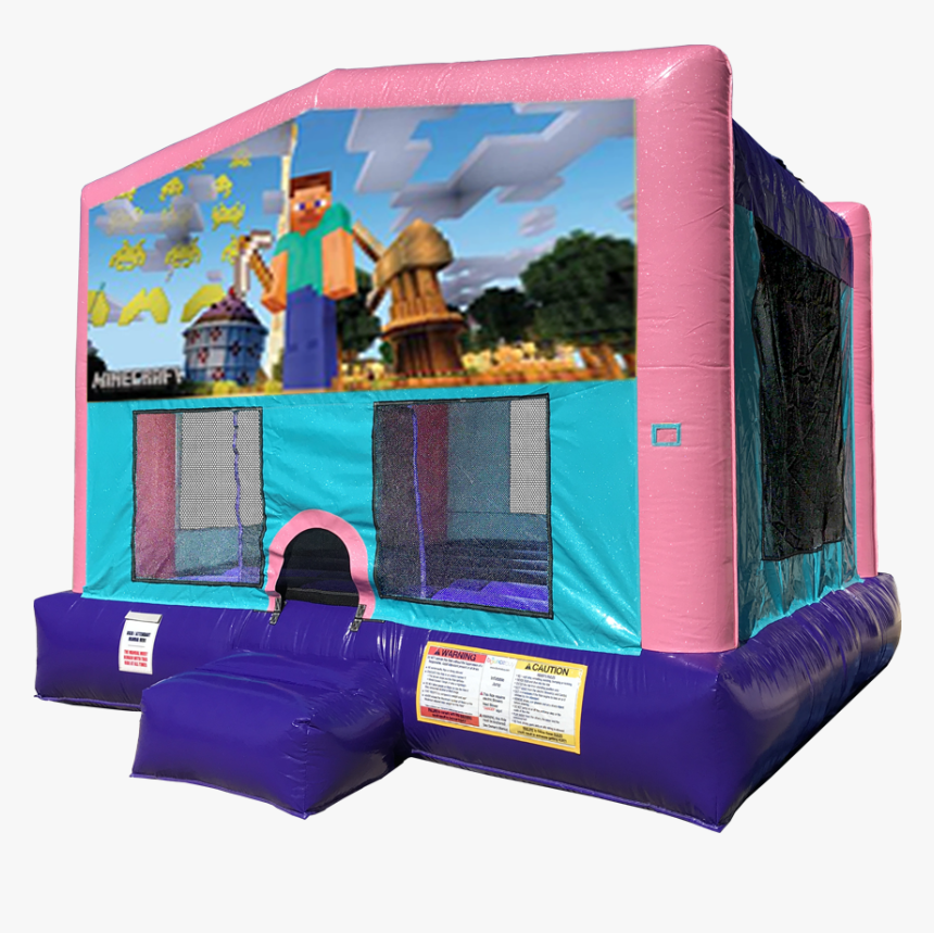 Minecraft Bouncer - Pink Edition - Under The Sea Bounce House, HD Png ...