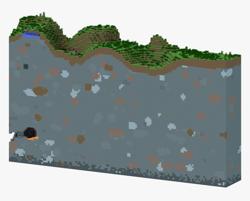 Isometric Minecraft Slice - House, HD Png Download , Transparent Png ...