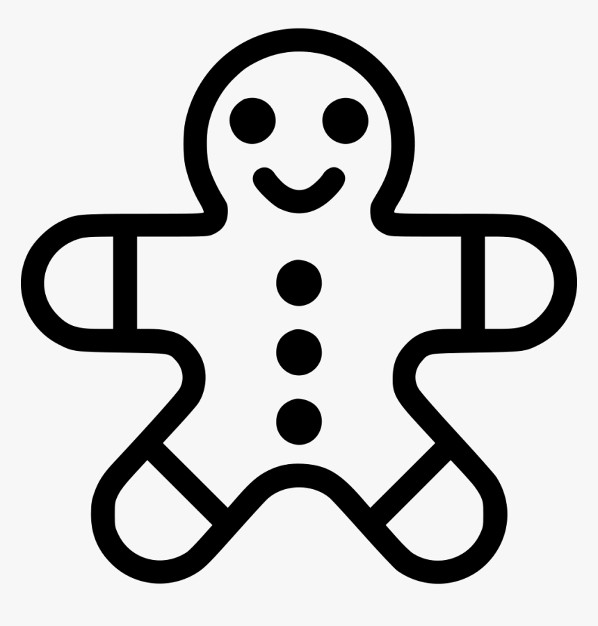 Gingerbread Clip Art Black And White