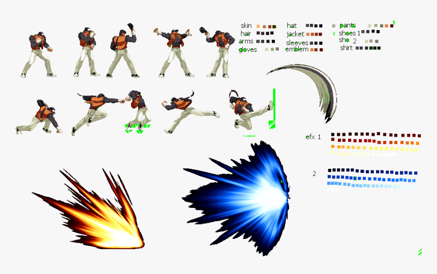 Terry Bogard Color Separation Mugen, HD Png Download , Transparent Png ...