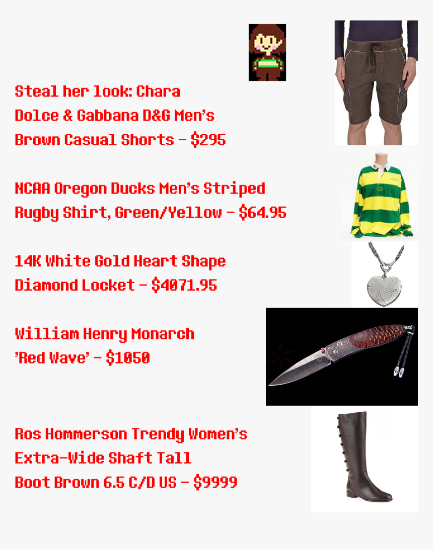 Steal Her Look - Undertale Chara Look, HD Png Download , Transparent ...