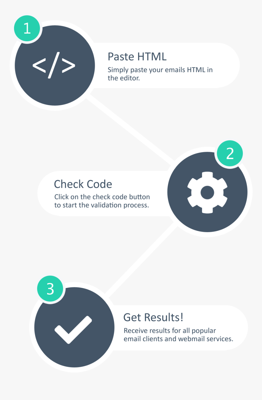 Html Email Check In 3 Easy Steps - Circle, HD Png Download ...