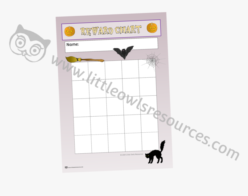 Halloween Reward Chartcover - Paper, HD Png Download , Transparent Png ...