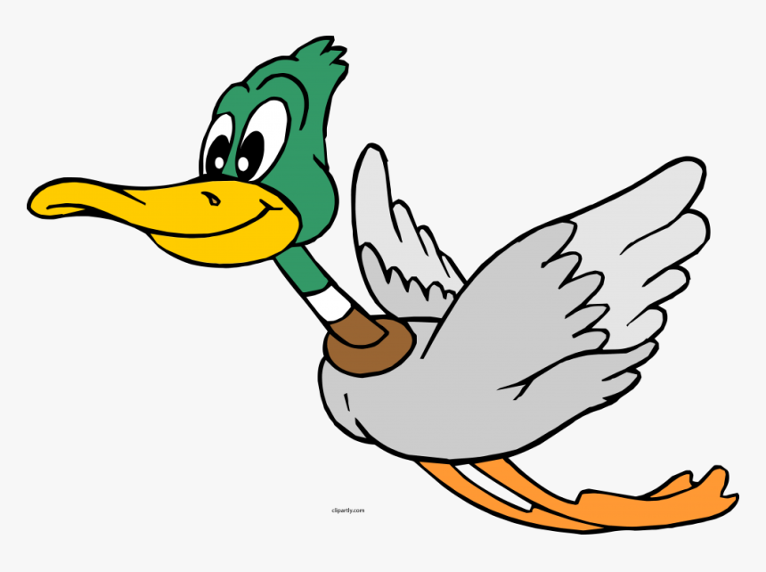 Cartoon Duck Flying Png, Transparent Png , Transparent Png Image - PNGitem