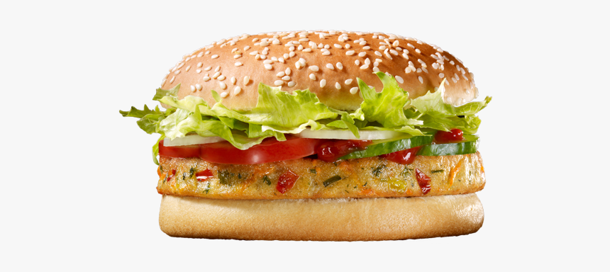 Veggie Burger Transparent, HD Png Download , Transparent Png Image ...