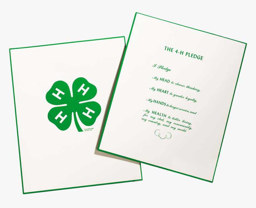 4-h Clover Emblem Folder - 4 H Clover, HD Png Download , Transparent ...