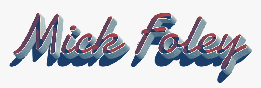 Mick Foley 3d Letter Png Name - Graphic Design, Transparent Png ...