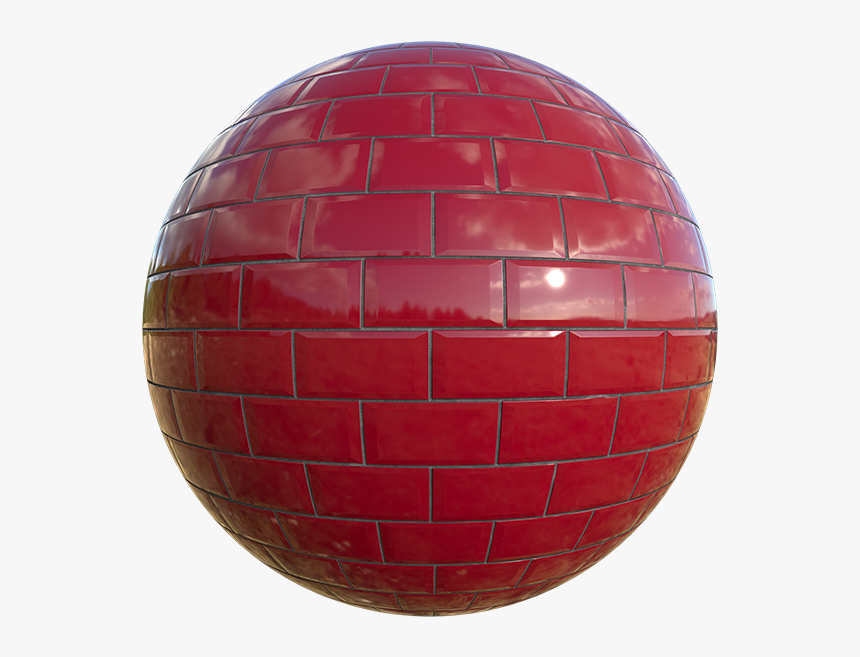 Shiny Red Brick Texture For Wall Decoration, Seamless - Sphere, HD Png ...