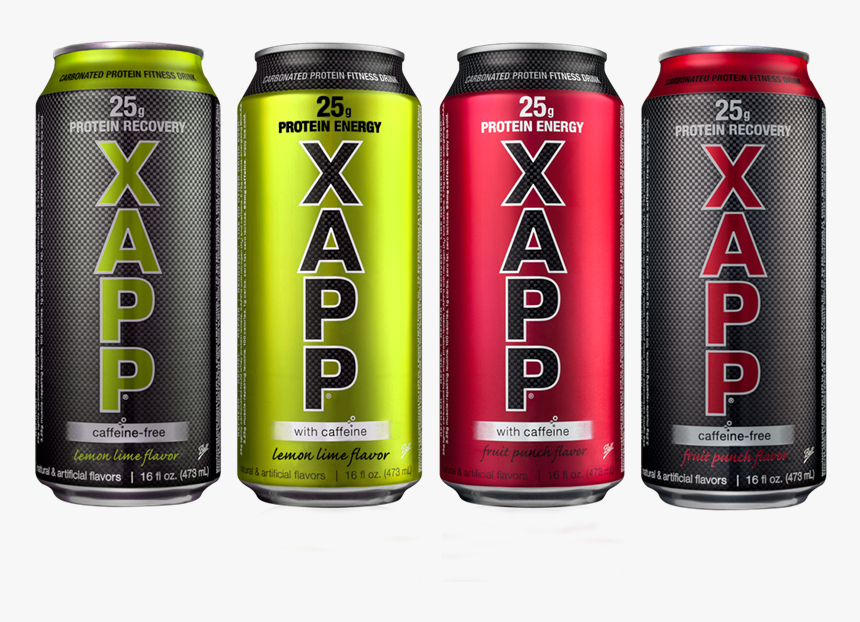 Xapp 4 Cans - Carbonated Water, HD Png Download , Transparent Png Image ...