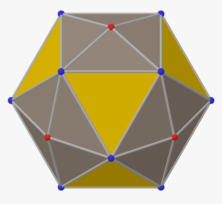 Polyhedron Chamfered 6 Dual From Yellow - Triangle, HD Png Download , Transparent Png Image ...