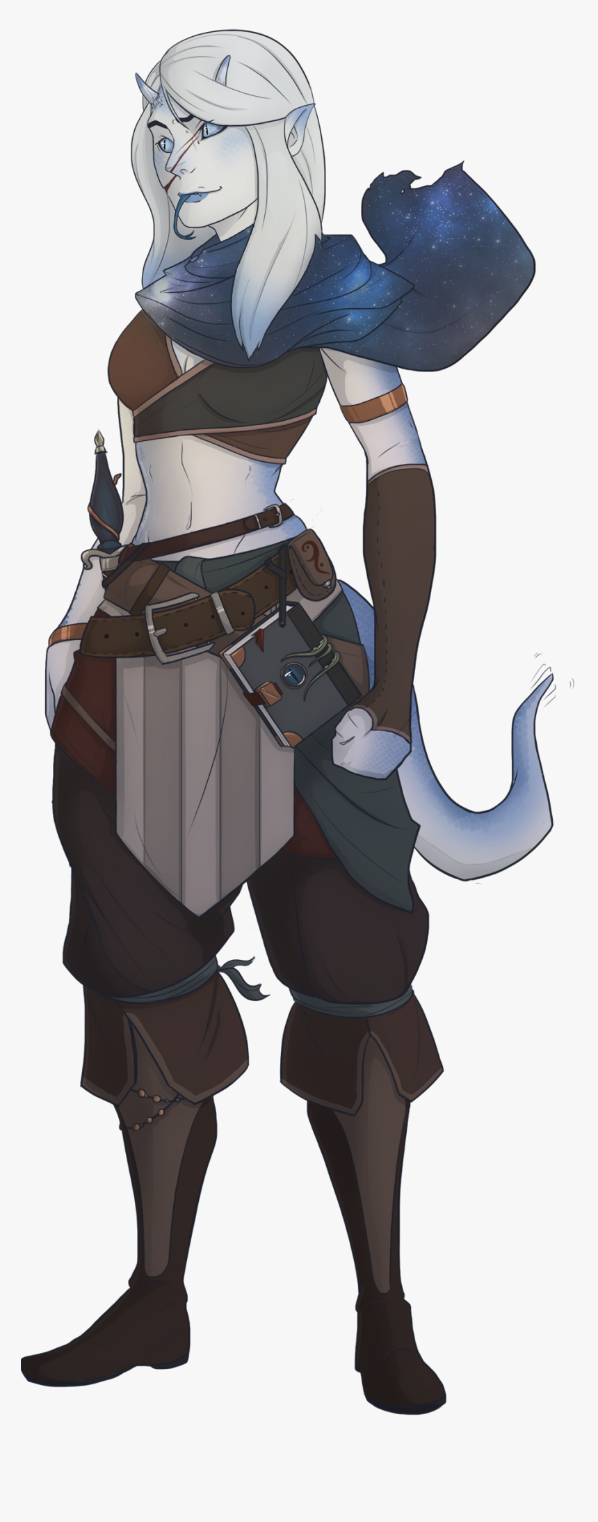 Clip Art Cute Dragon Girl Sci - Cute Dnd Character Art, HD Png Download ...