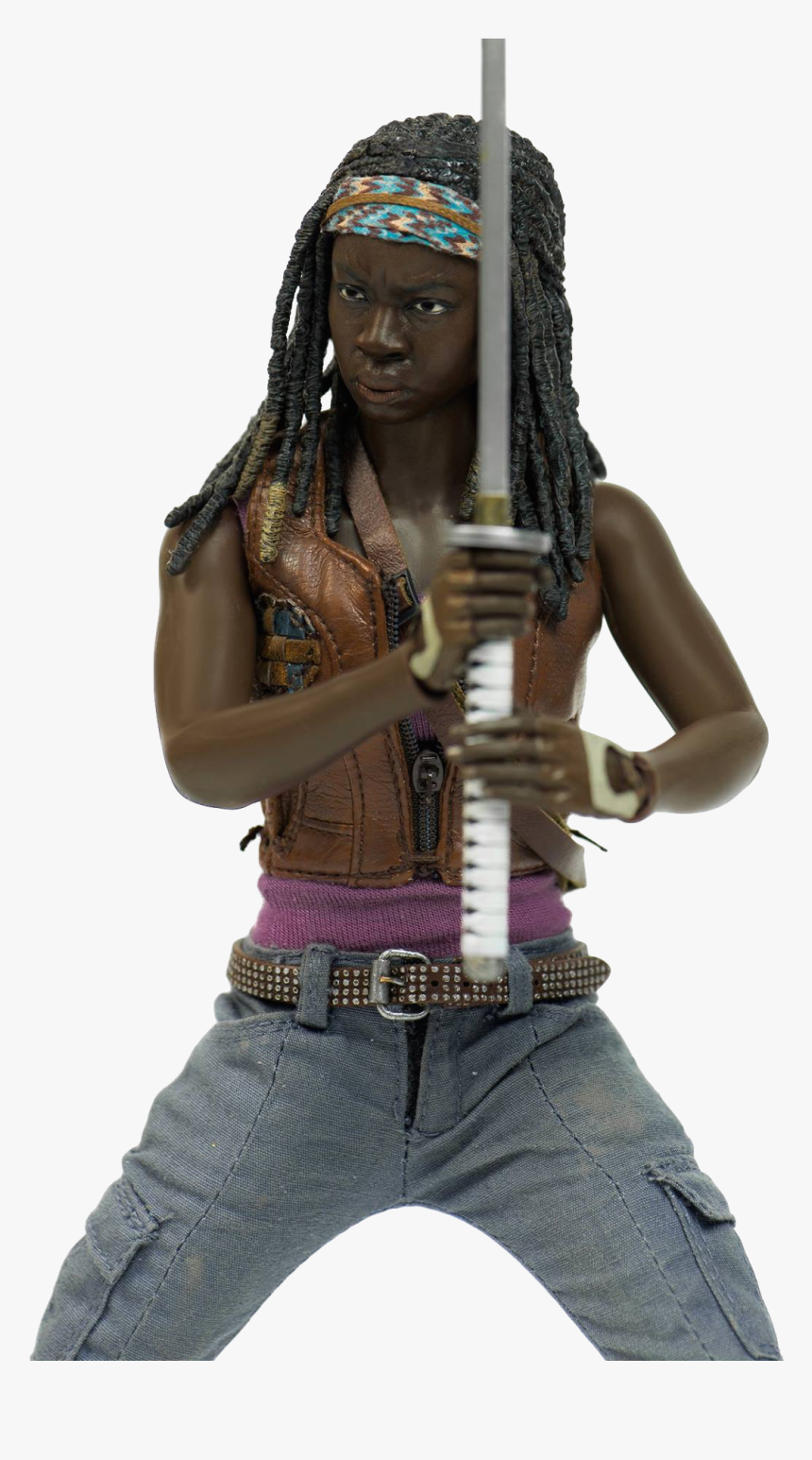 Threezero The Walking Dead Michonne Figure Toyslife - Michonne, HD Png ...