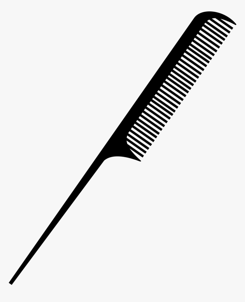 Long Thin Comb Tool Comments - Hairdresser Comb Svg, HD Png Download ...