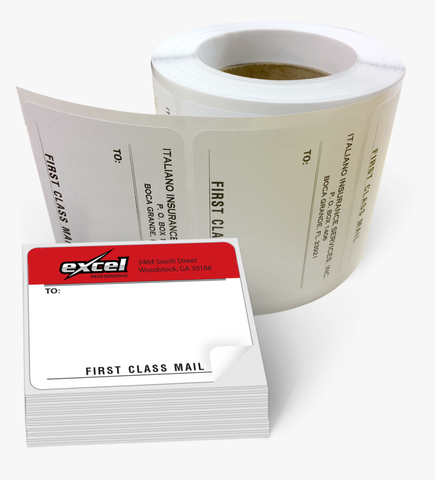 Picture Of Mailing Labels On A Roll - Label, HD Png Download ...