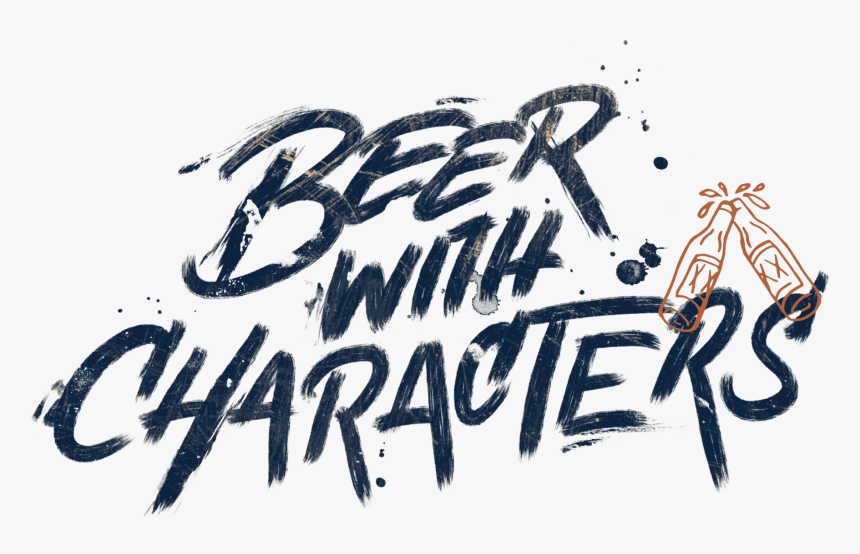 Beer With Characters - Calligraphy, HD Png Download , Transparent Png ...