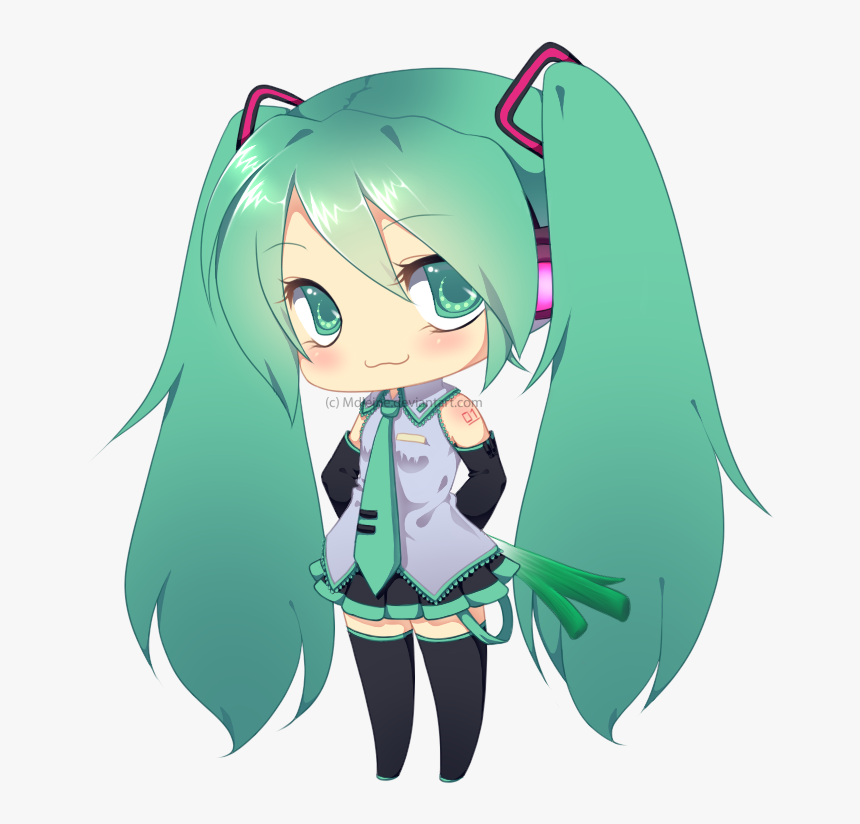 Miku Hatsune Chibi Transparent, HD Png Download , Transparent Png Image ...