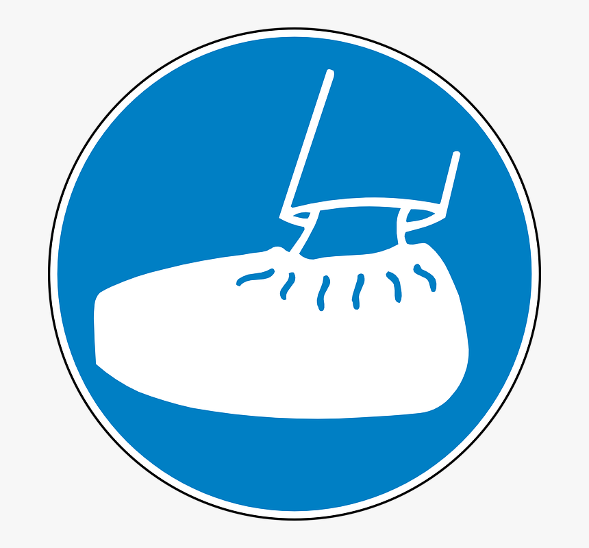 Cover, Shoes, Protection, Clean, Blue, Sign, Symbol - Shoe Cover Safety ...