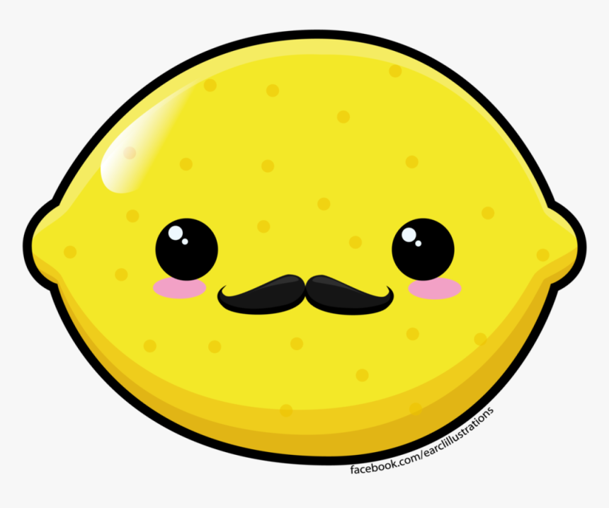Lemon With A Mustache, HD Png Download , Transparent Png Image - PNGitem