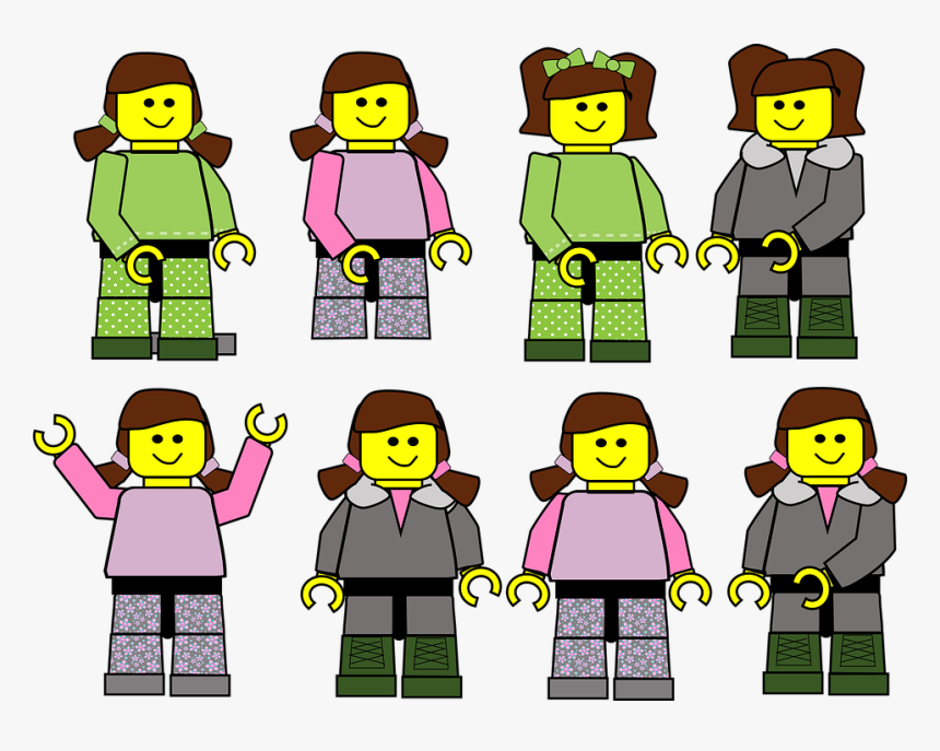 Transparent Girl Clipart - Lego Minifigure Clipart, HD Png Download ...