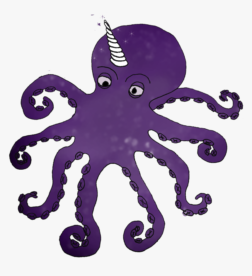 Octopus Clipart Png -octopus Clipart Scary - Unicorn Octopus ...