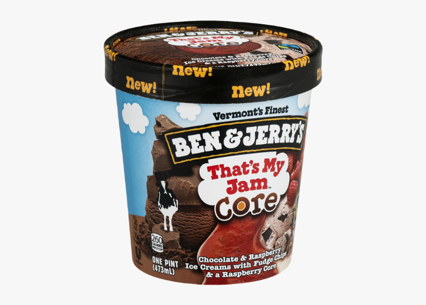Ben And Jerry's Raspberry Fudge Core, HD Png Download , Transparent Png ...