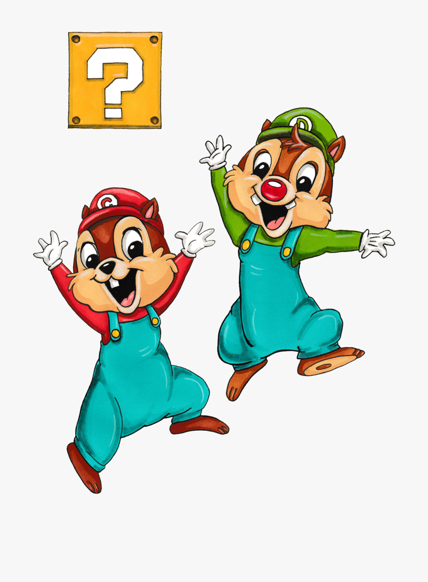 Card Image Cap - Chip N Dale Mario Luigi, HD Png Download , Transparent ...