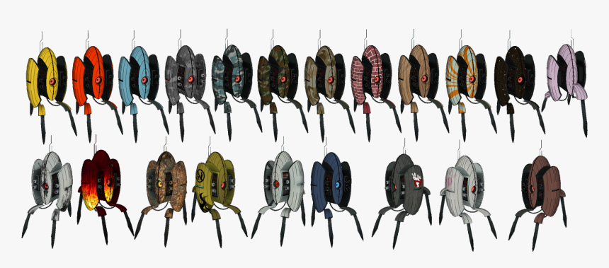Many Turrets - Portal 2 Papercraft Turret, HD Png Download ...